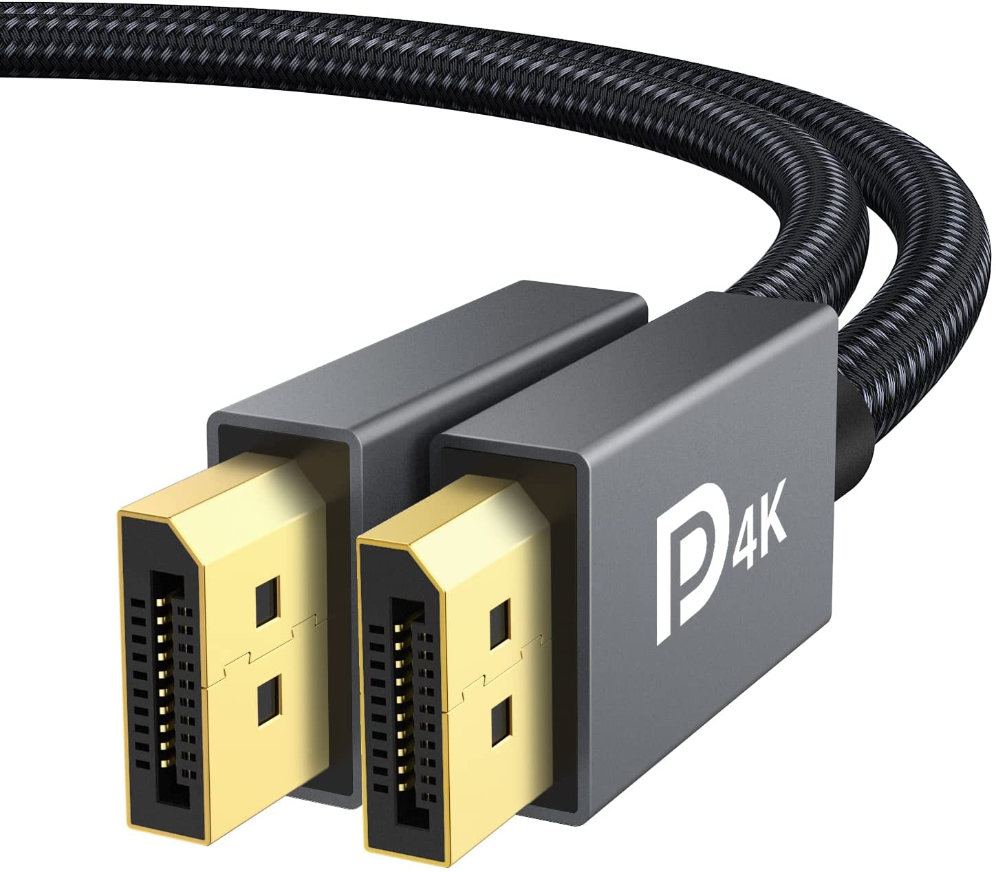 Displayport Cable 6FT/2 Pack, Nylon DP to DP Cord, High Speed 4K Displ ...